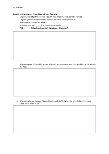 AQA AS Business New Spec ~ Income Elasticity of Demand | Teaching Resources AQA AS Business New Spec ~ Income Elasticity of Demand | Teaching Resources