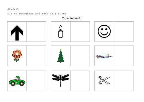 Half turns by renosparks - Teaching Resources - TES