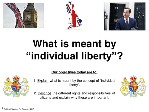 British Values - Individual Liberty by politicaleducationforstudents ...