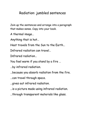 Energy transfer: Radiation - NEW KS3 | Teaching Resources