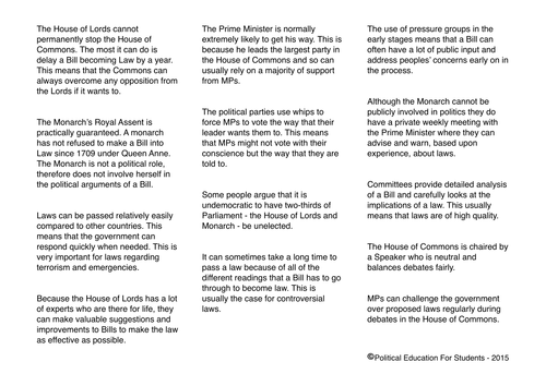 What are the advantages and disadvantages of our law making system ...