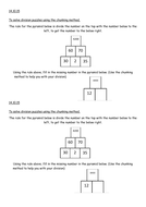 Division by chunking/short division pyramid puzzles | Teaching Resources