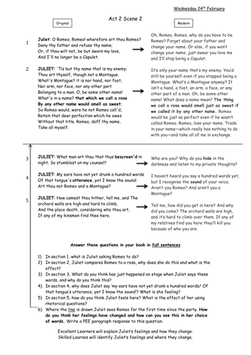 Romeo and Juliet - Year 9 - KS3 | Teaching Resources