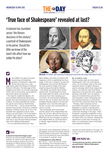 Exploring William Shakespeare's life through news in the wider world ...