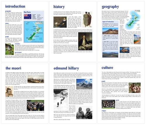 New Zealand (country study) | Teaching Resources