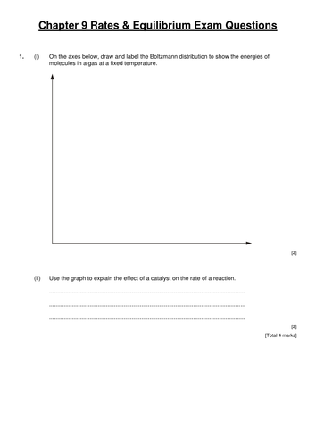 NEW OCR A Level Chemistry - Reaction Rates and Equilibrium | Teaching ...
