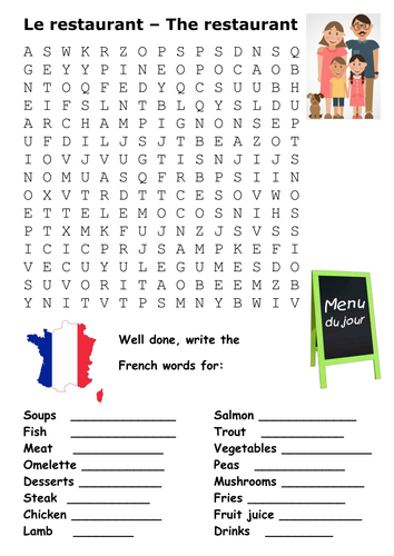 French Word Search pack for Juniors | Teaching Resources
