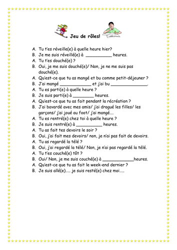 French Teaching Resources. Lotto/ Bingo Game & Role Play: The Perfect ...