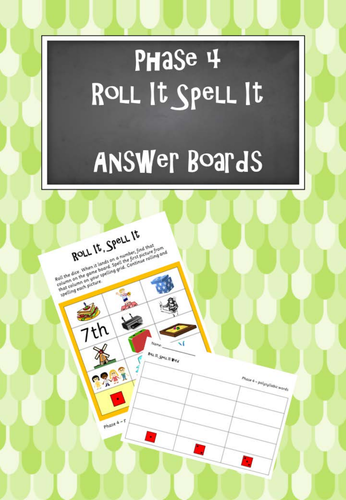 Phonics Phase 4 Roll It Spell It | Teaching Resources