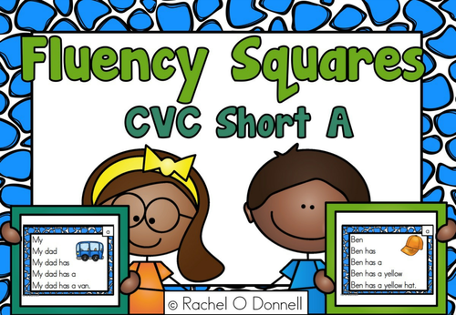 Fluency Squares Short A | Teaching Resources