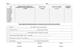 Spelling -sion words | Teaching Resources