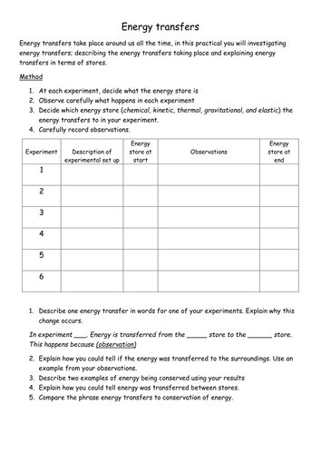 Energy Unit - NEW KS3 | Teaching Resources