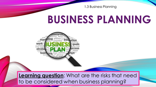 Business planning | Teaching Resources