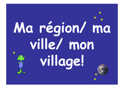 French Teaching Resources. PowerPoint: Types of Towns & Regions ...