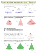 Volume & Surface Area: Prisms, Pyramids, Cones & Spheres | Teaching ...