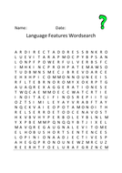 GCSE English Language Features Wordsearch | Teaching Resources