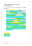 NEW AQA English Language Paper 1: Question 2 Revision | Teaching Resources