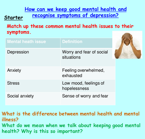Mental Health, Wellbeing, Anxiety + Mindfulness PSHE | Teaching Resources