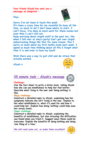 Mental Health, Wellbeing, Anxiety + Mindfulness PSHE | Teaching Resources