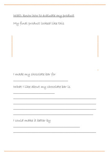 Design a Chocolate Bar Year 1 and 2 | Teaching Resources