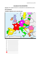 Les pays et les nationalités | Teaching Resources