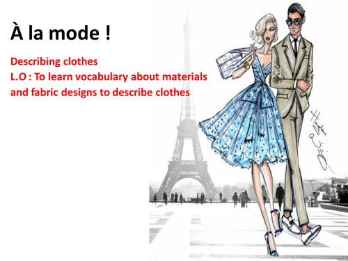 A la mode (les vetements) | Teaching Resources