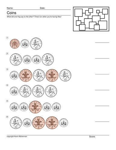 Teaching Resources 100 worksheets Coins KS1 Teachers Counting KS1 KS2 ...