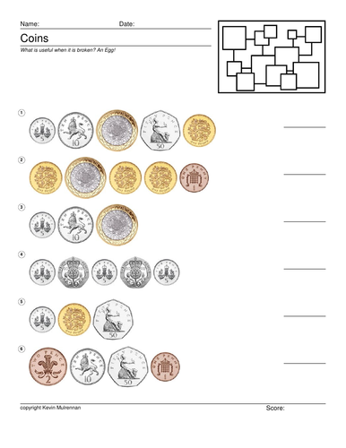 Teaching Resources 100 worksheets Coins KS1 Teachers Counting KS1 KS2 ...