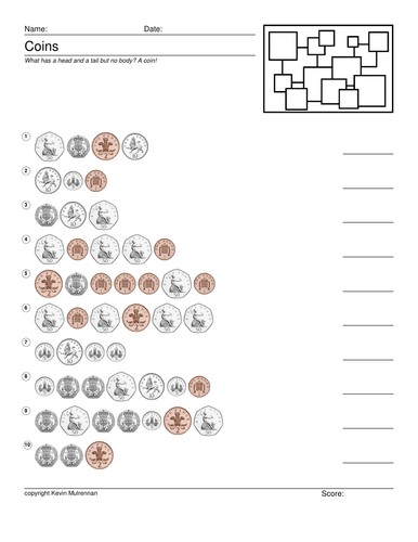 Teaching Resources 100 worksheets Coins KS1 Teachers Counting KS1 KS2 ...