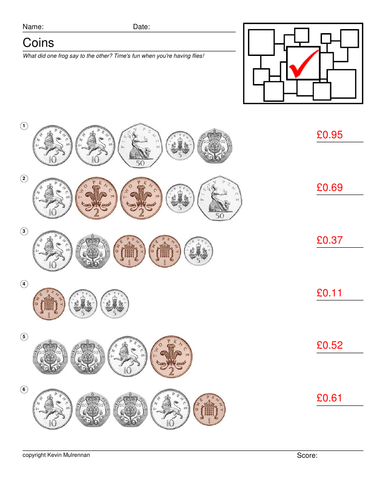 Teaching Resources 100 worksheets Coins KS1 Teachers Counting KS1 KS2 ...