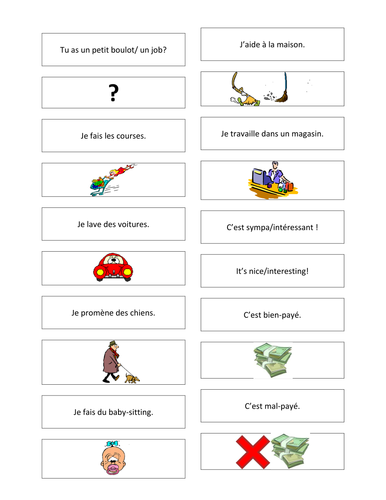 French Teaching Resources. PowerPoint & Matching Cards: Mon Petit ...