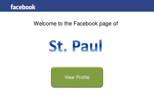 Facebook Bible Activity Paul | Teaching Resources