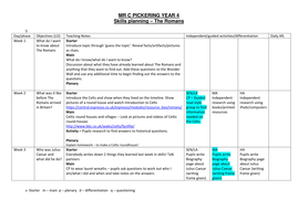 Year 4 History topic - Romans and Celts | Teaching Resources