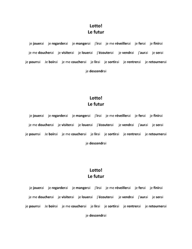 French Teaching Resources PowerPoint, Battleships & Lotto Starter: The ...