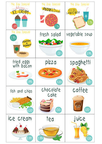 Cafe Role Play Pack | Teaching Resources