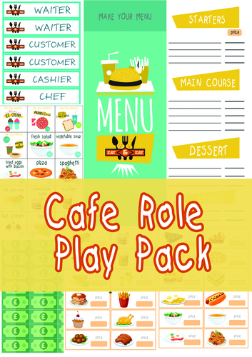 Cafe Role Play Pack | Teaching Resources