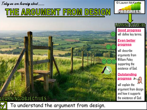 Belief in God -Argument from Design | Teaching Resources