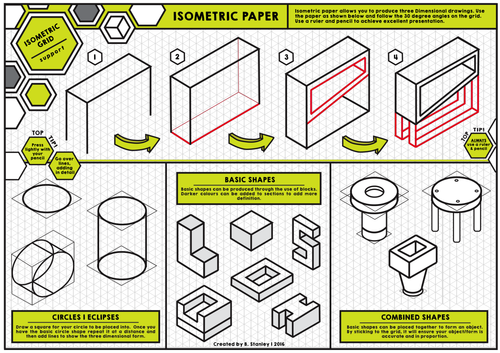 Isometric Paper - A3 - Support Sheet by bethanstanley - Teaching ...