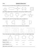 Symmetry in Shapes Lesson with Worksheets (Year 2/3) | Teaching Resources