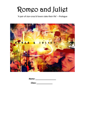 Romeo and Juliet Resource Booklet by RuthRebekah - Teaching Resources - TES