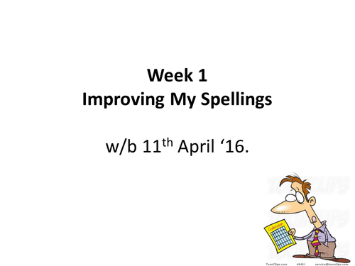 Key Stage 3 Improving Spellings | Teaching Resources