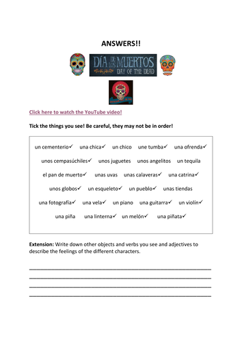 Day of the Dead! Día de los Muertos Teaching Resources. | Teaching ...