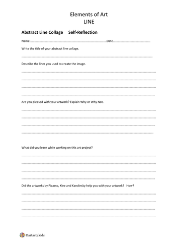 Elements of Art LINE | Teaching Resources
