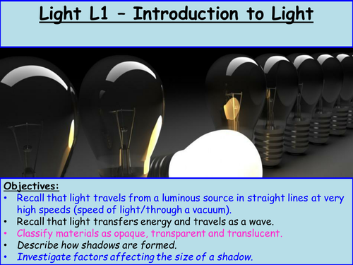 NEW 2016 KS3 Light Scheme of Work - Fully differentiated and fully ...