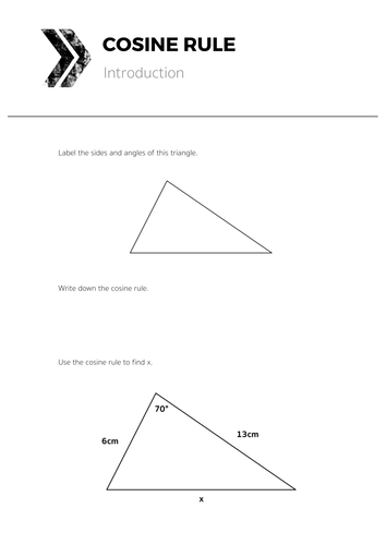 Finding Angles Using the Cosine Rule - Complete Lesson | Teaching Resources