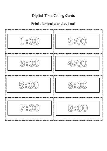 Time/Clocks: Telling Time Games Clock Bingo, Dominoes, Time Snap ...