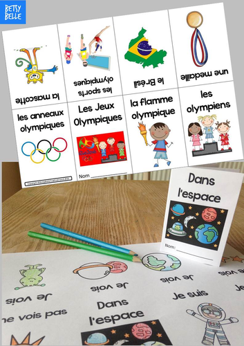 UPDATED French Mini Books: Sports Collection | Teaching Resources