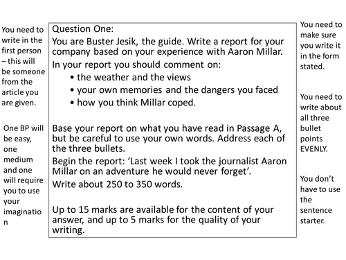 GCSE writing skills | Teaching Resources