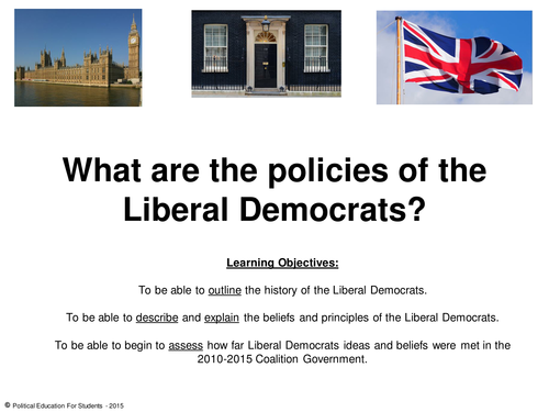 What are Liberal Democrat policy ideas? | Teaching Resources