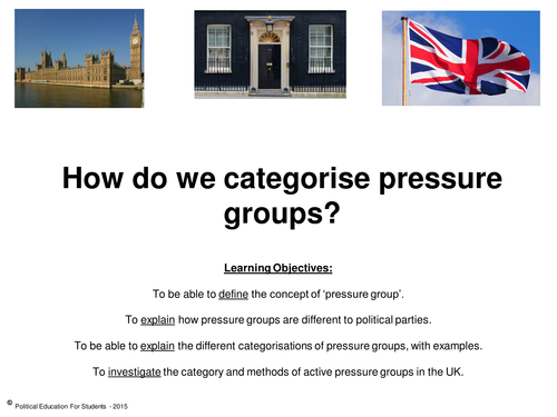 Pressure Groups (3 hours) | Teaching Resources